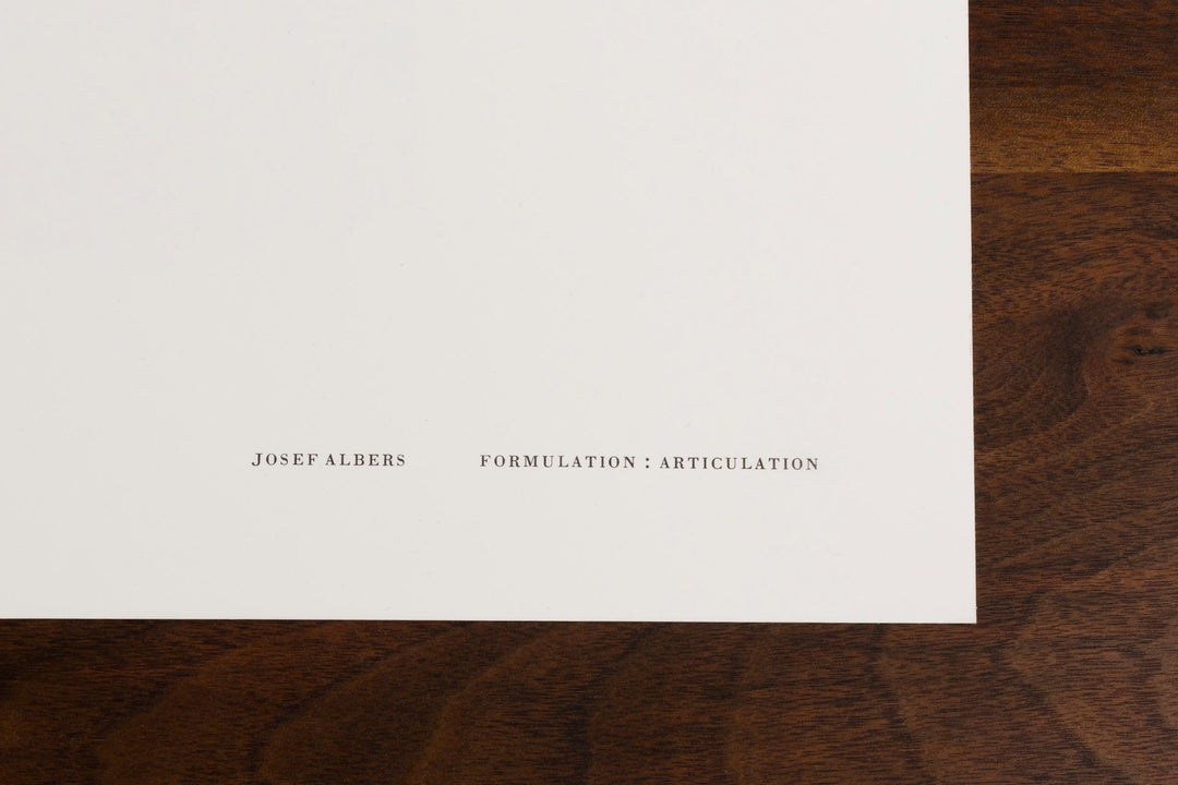 Josef Albers "Formulation : Articulation" Portfolio II, Folder 29 ...